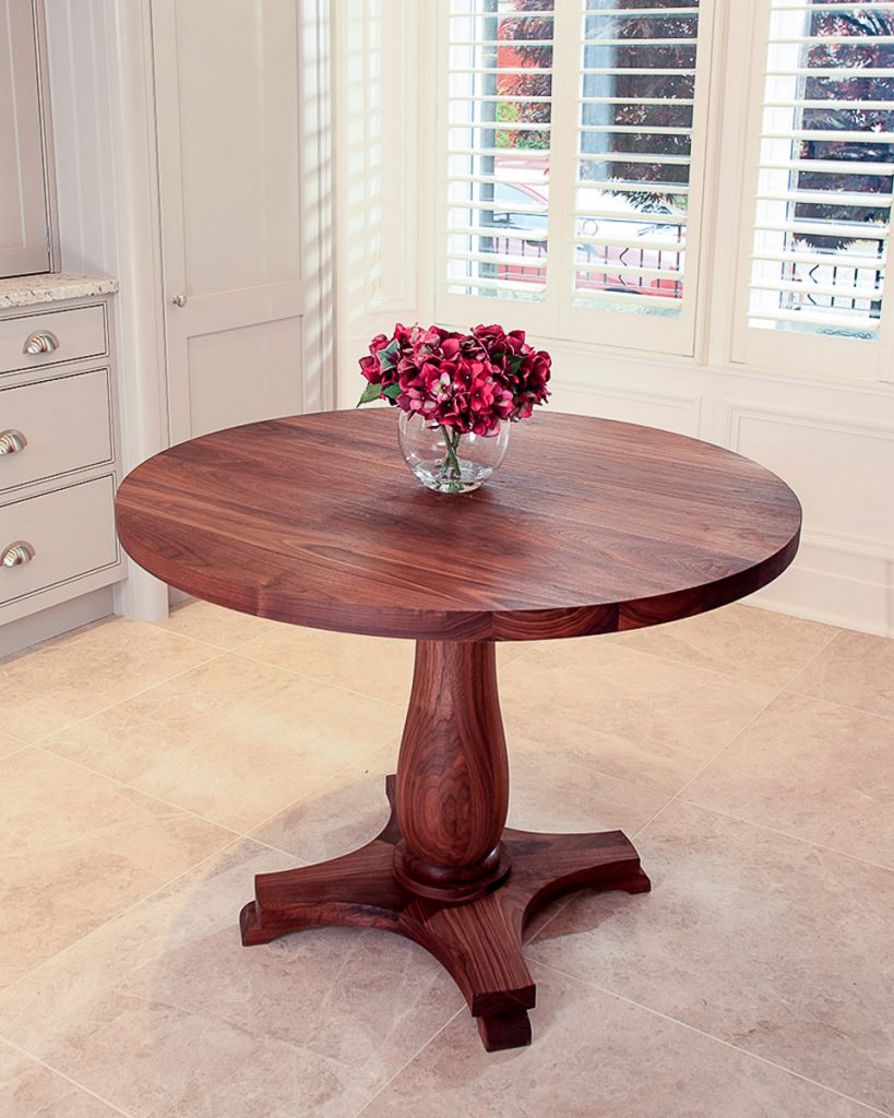 Round Hardwood Table